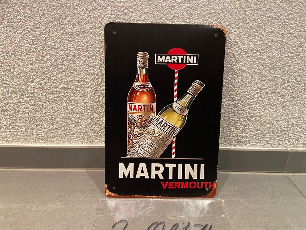 MARTINI Vintage Tafel Ab 10.- SCHILD! Neu 2. Qualität! (Neu und ...