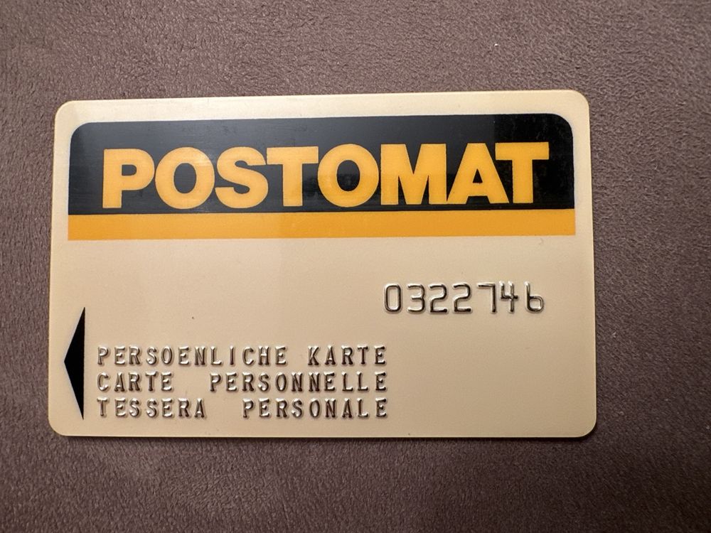 PTT, Post - Alte Postomat Karte (Gebraucht) in Zollikofen für CHF 39 ...