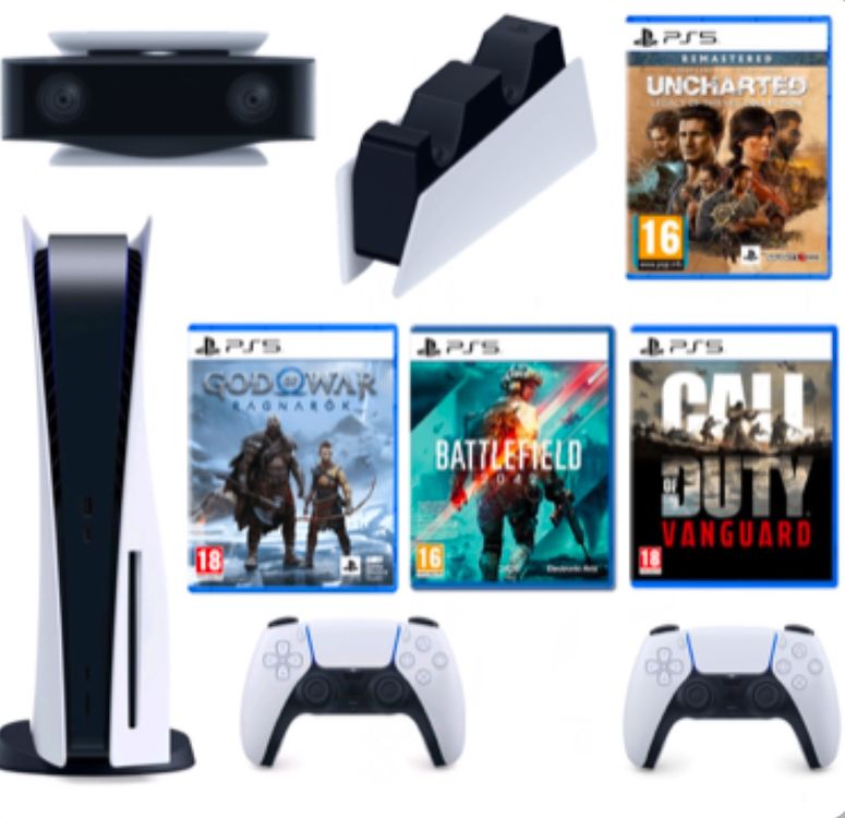 Sony PS5 Disc Laufwerk Version Bundle + Controller + 3Spiele (Neu und ...