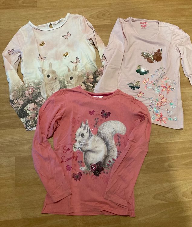 Langarmshirts und Kleider H&M mit Tieren 134/140 (Gebraucht) in Lungern für CHF 20 – mit ...