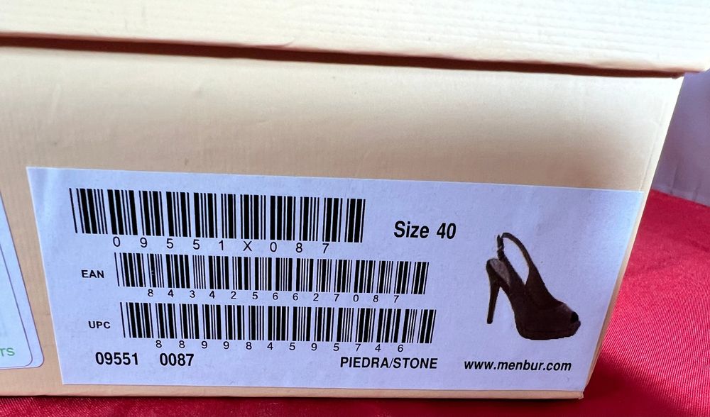 Neu : Chaussure Menbur piedra stone - T40 (Neu und originalverpackt) in ...