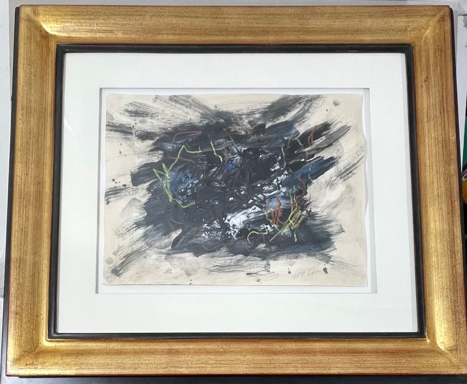 Hugo Weber (1918-1971) grosse Mischtechnik | Kaufen auf Ricardo