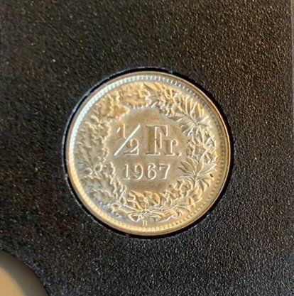 1967 Münze 50 Rappen Silber | Kaufen auf Ricardo