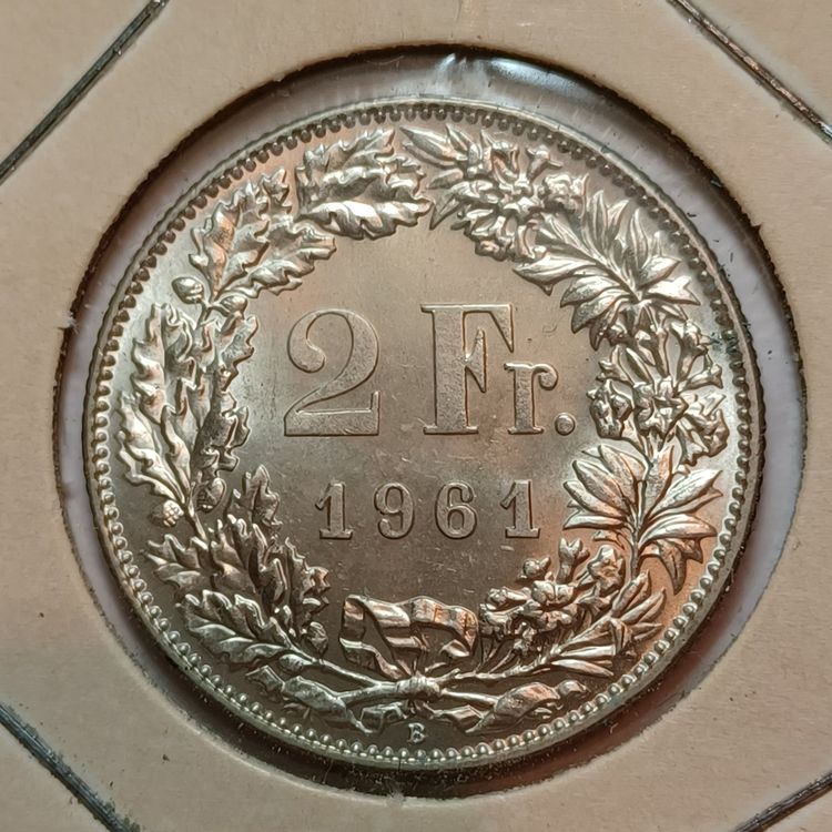 2 Franken 1961 stgl (Gebraucht) in Pfäffikon ZH für CHF 15 – mit Lieferung auf Ricardo kaufen