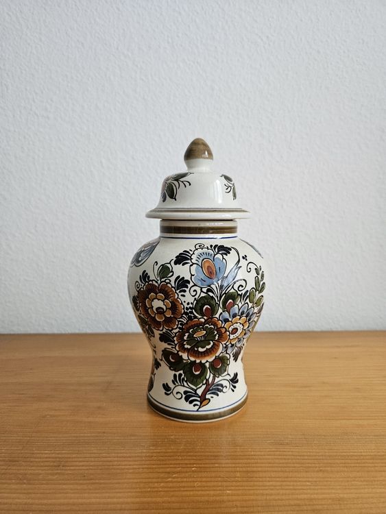 VINTAGE Delfts Polychroom Vase mit Deckel | Holland (Gebraucht) in ...