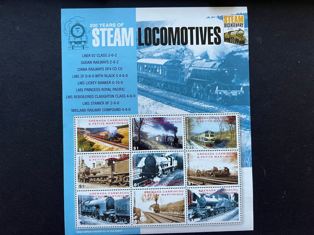 Grenada 2004 STEAM LOCOMOTIVES ** Luxus (B48) (Neu (gemäss Beschreibung ...