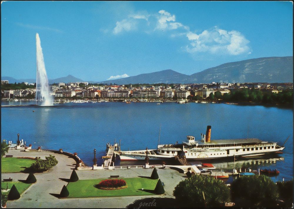 GENÈVE 1980 "La Rade et Le Jet d’eau et le Mont-Blanc" (Gebraucht) in Onex für CHF 2 – mit ...