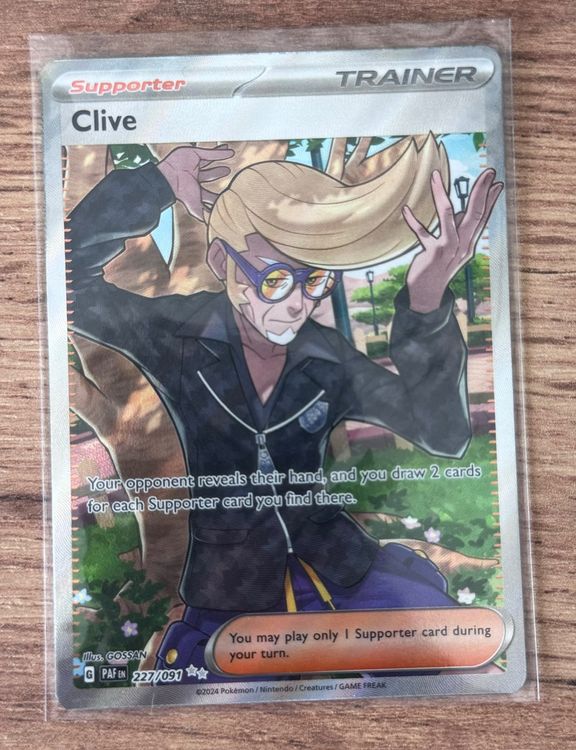 Clive FULL ART 227/091 Pokemon Paldean Fates PAF | Kaufen auf Ricardo