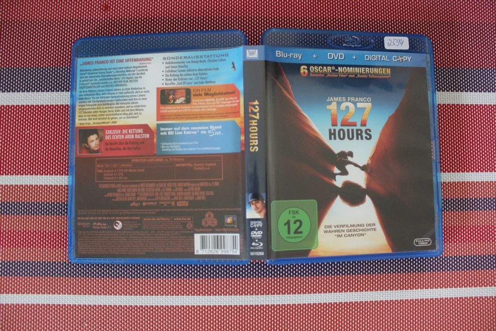 James Franco 127 Hours Blu-Ray ( 2594) (Gebraucht) in Geroldswil für CHF 2 – mit Lieferung auf ...