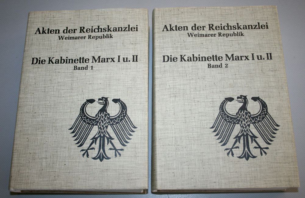 Akten der Reichskanzlei - Die Kabinette Marx I u. II, 1973 (Gebraucht ...