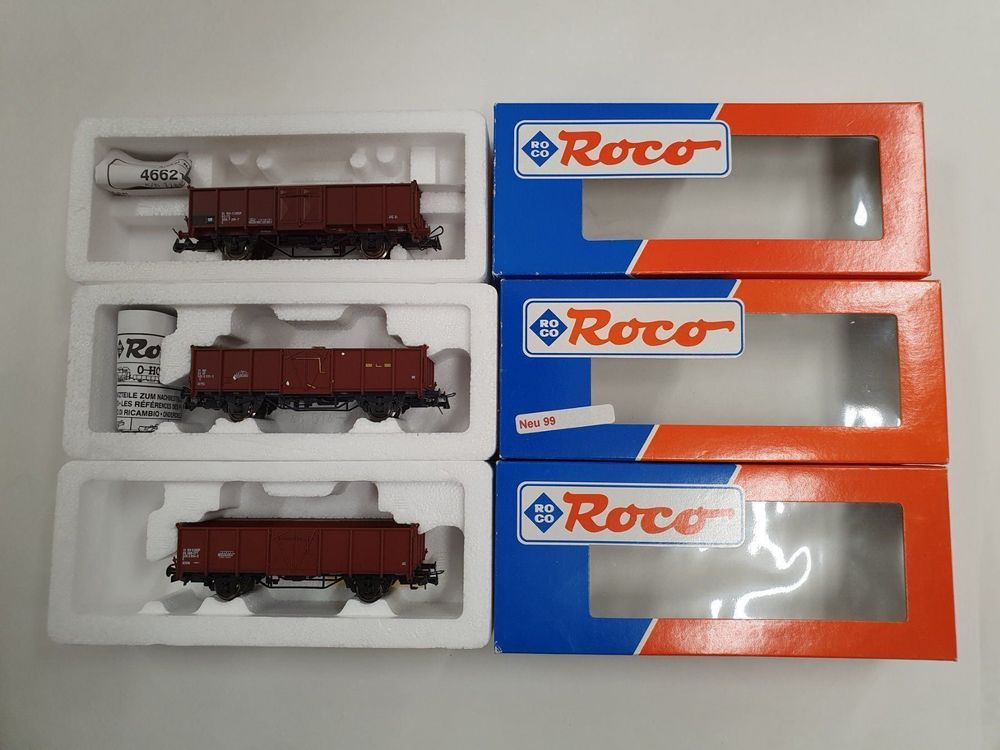 Roco 46621.3, 46894, 46890 Hochbordwagen (Neu und originalverpackt) in ...