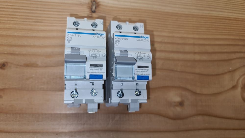 Hager FiLs ADA 916C C16 0.03A 30mA 2 Stück (Gebraucht) in Neunkirch für ...