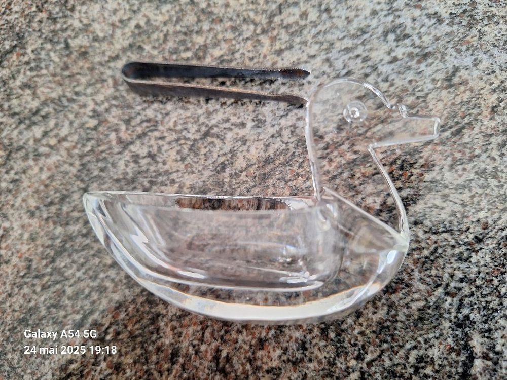 Verre Cygne à schnaps avec pince à sucre SIGG pour le canard (Gebraucht ...