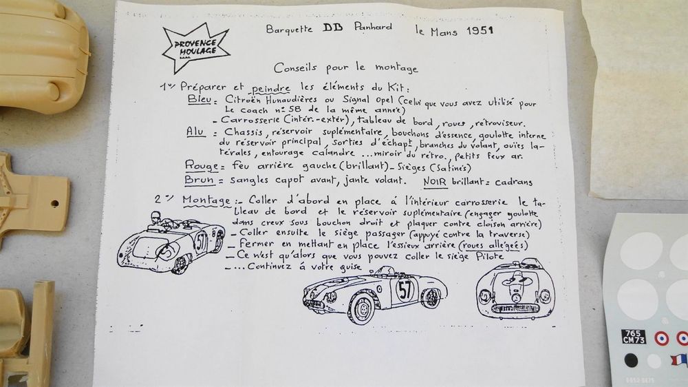 Provence Moulage D.B. Panhard No.57 Le Mans 1951 1:43 (Gebraucht) in ...