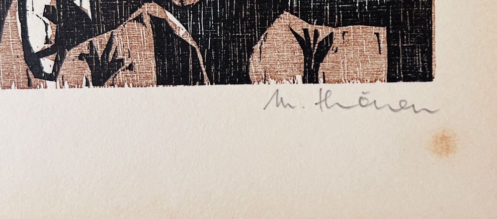 Martin THÖNEN (1934) Holzschnitt Handsigniert (Gebraucht) in Root für CHF 10 – mit Lieferung auf ...