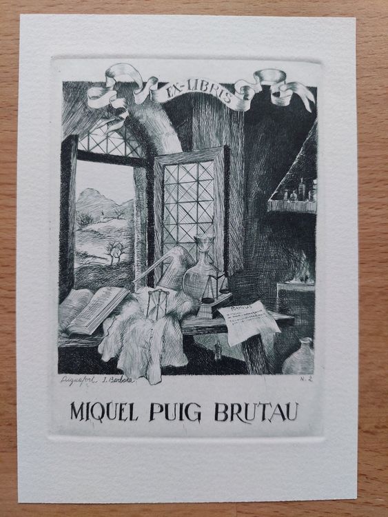 Exlibris J. Barbara - Original Radierung (Gebraucht) in Obfelden für ...