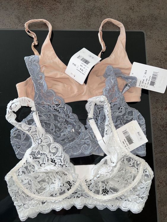 3 BH HANRO 70a ohne Bügel neu | Kaufen auf Ricardo