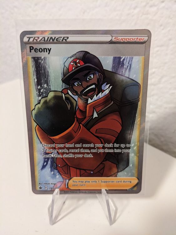 Pokemon Chilling Reign - Peony 197/198 ( EN ) ab 1Fr!! | Kaufen auf Ricardo