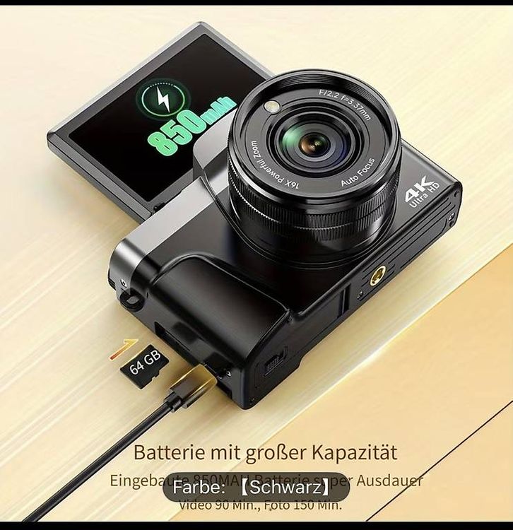 Neue Digital Kamera mit Flip Top Ultra HD (Neu und originalverpackt) in ...