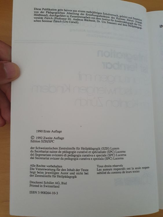 Integration ist lernbar (Gebraucht) in Edlibach für CHF 5 – mit ...