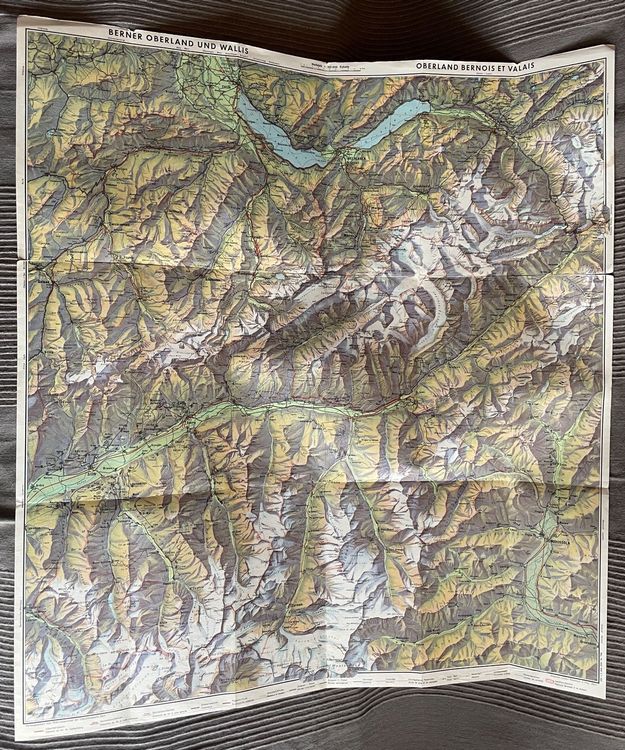 Alte Landkarte Berner Oberland / Wallis (Gebraucht) in Bern für CHF 25 – mit Lieferung auf ...