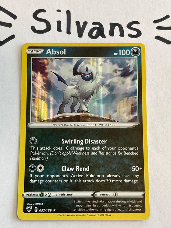 Absol Holo Astral Radiance Astralglanz Englisch | Kaufen auf Ricardo