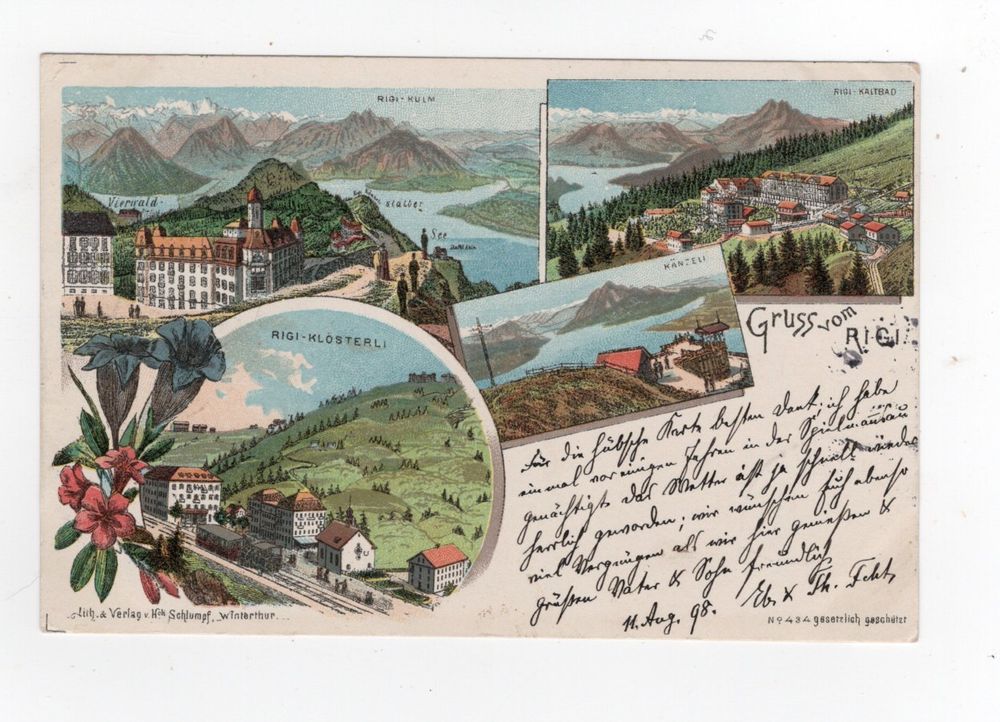 Rigi Litho 1898 (Gebraucht) in Rapperswil SG für CHF 3 – mit Lieferung auf Ricardo kaufen