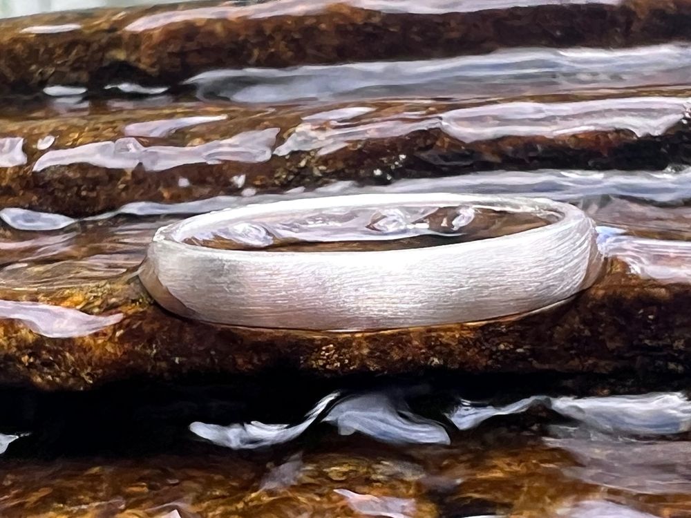 Ring 925 Silber klassisch schlicht edel satiniert G: 56,5 (Neu (gemäss ...