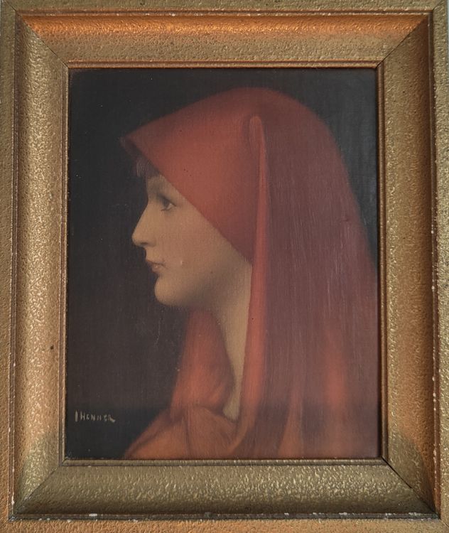 Petit tableau ancien signé Henner portrait hst cadre doré (Gebraucht) in Tramelan für CHF 70 ...