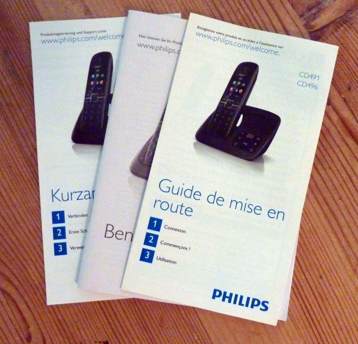 Philips CD496 Téléphone fixe sans fil avec répondeur (D'occasion) à ...