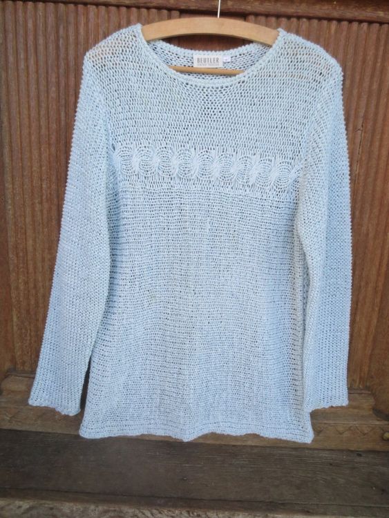 Pulli eisblau / Bändchen * BEUTLER * L aus der SCHWEIZ | Kaufen auf Ricardo