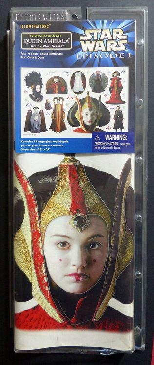 STAR WARS QUEEN AMIDALA WALL SCENES 1999 GLOW IN THE DARK | Kaufen auf ...