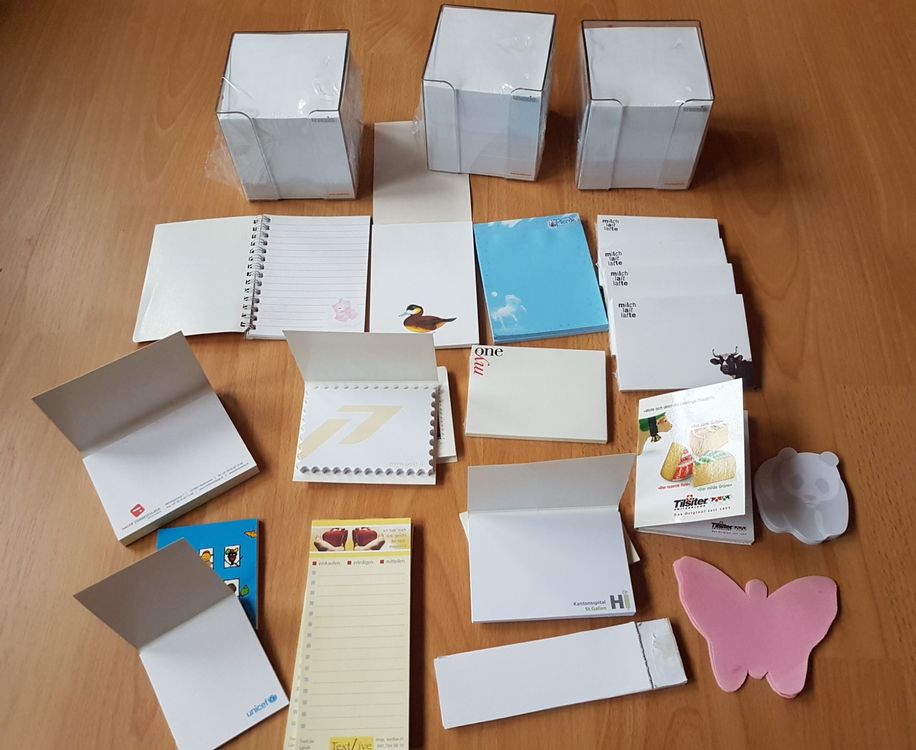 NOTITZZETTEL & ZETTELBOXEN (NEU) (Neu (gemäss Beschreibung)) in Sax für CHF 14 – mit Lieferung ...