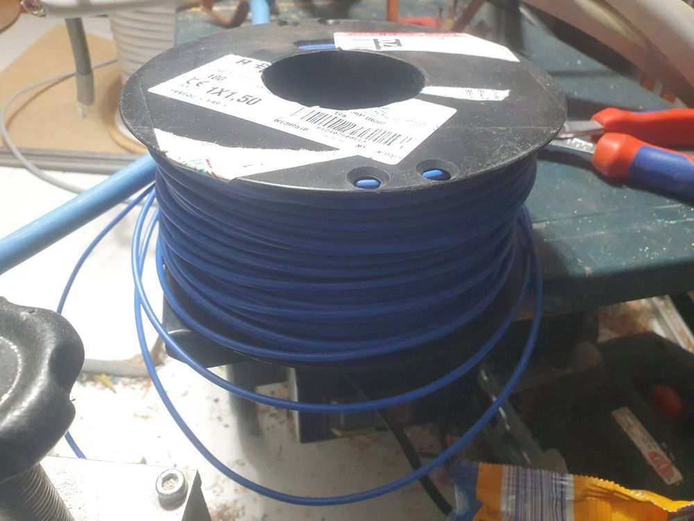ca 80 Meter T-Litze 1,5mm2 blau 1.5mm2 1.5 (Neu und originalverpackt ...