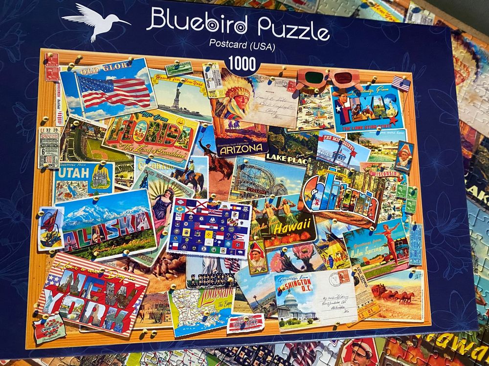 1000er Puzzle Bluebird Postcard USA | Kaufen auf Ricardo