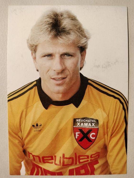 Alte Autogramm Karte von Karl Engel , Neuchatel Xamax FC (Gebraucht) in ...