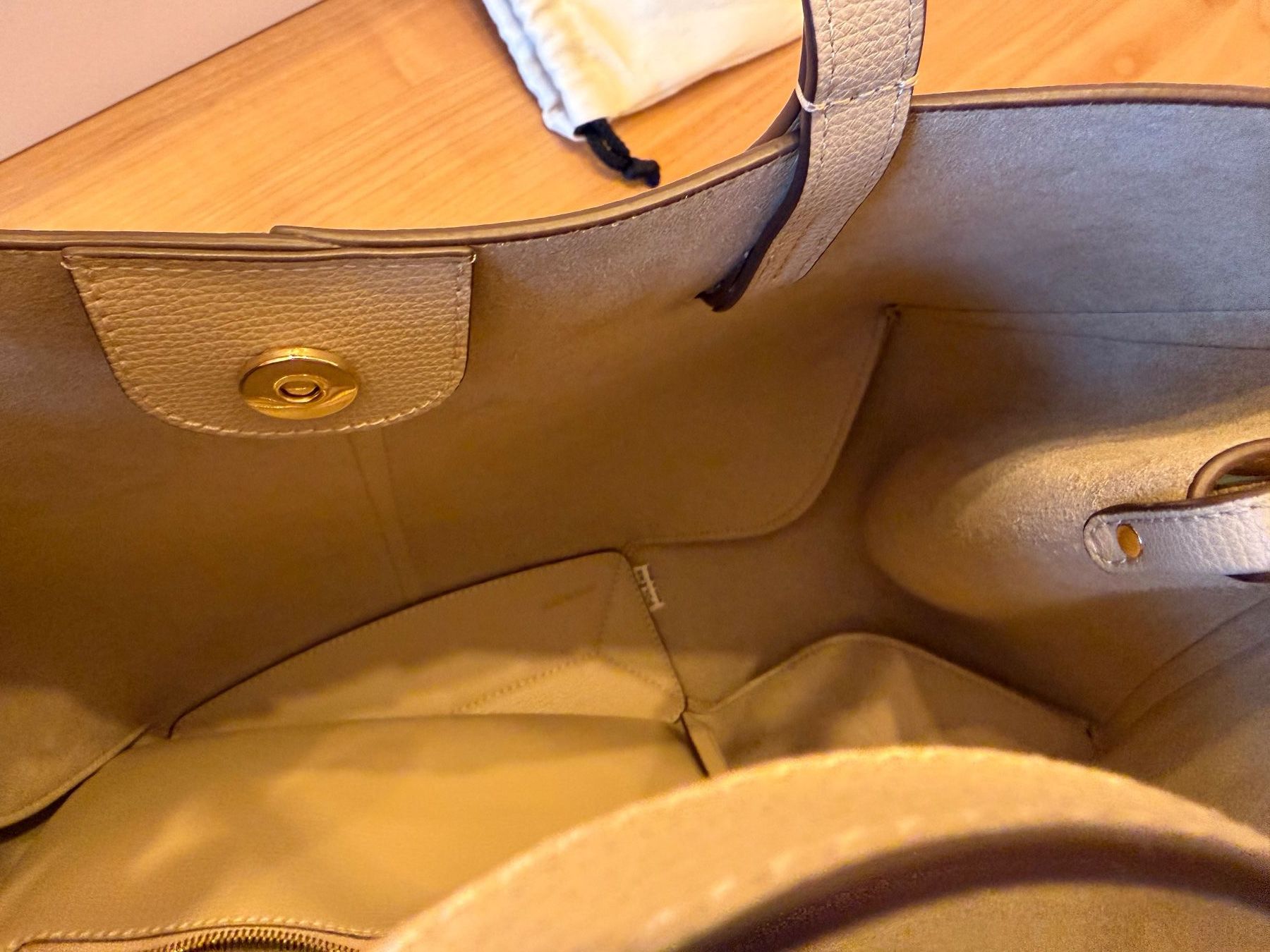 Polène Cyme Edition Sand Genarbtes Leder gross Original (Gebraucht) in ...