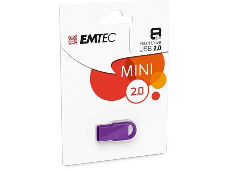 USB FlashDrive 8GB EMTEC D250 Mini (Lila) (Neu und originalverpackt) in ...