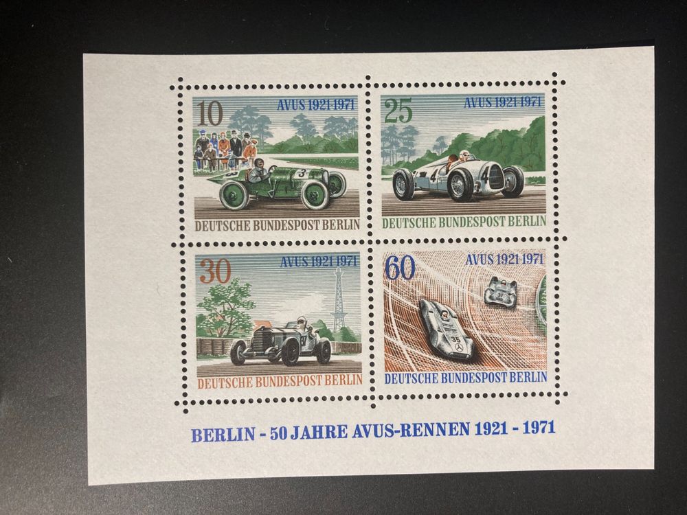 BRD Berlin 1971 Block 50 J. AVUS-Rennen postfrisch | Kaufen auf Ricardo