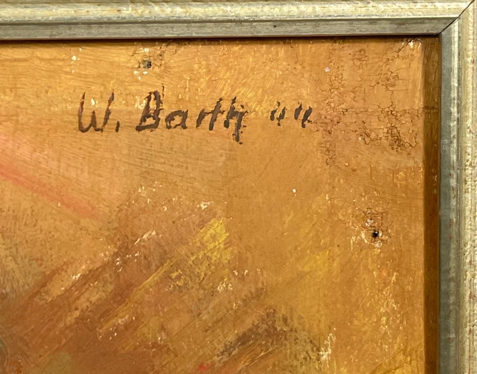 W.Barth Potrait Gemälde von einer Person | Kaufen auf Ricardo