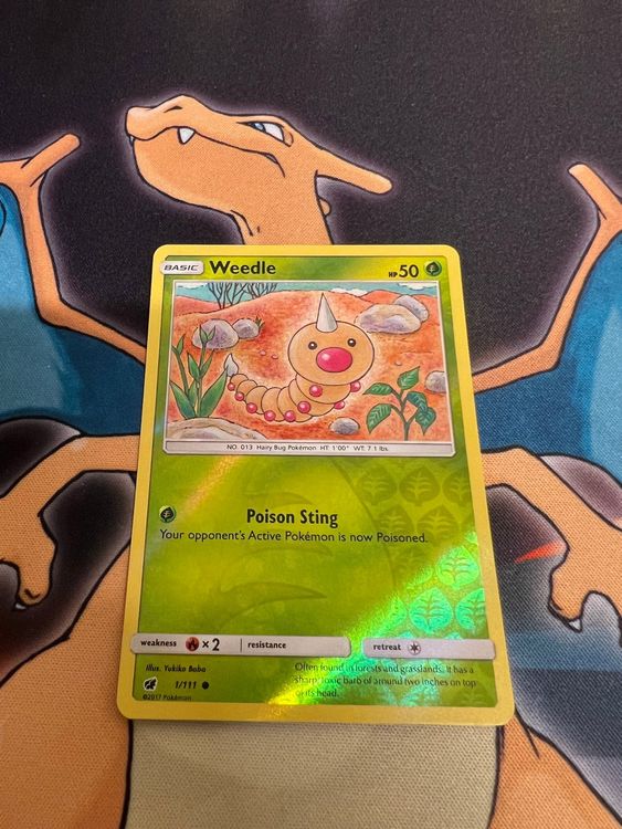 Weedle (CIN 1) - Reverse Holo - Crimson Invasion (Neu (gemäss ...