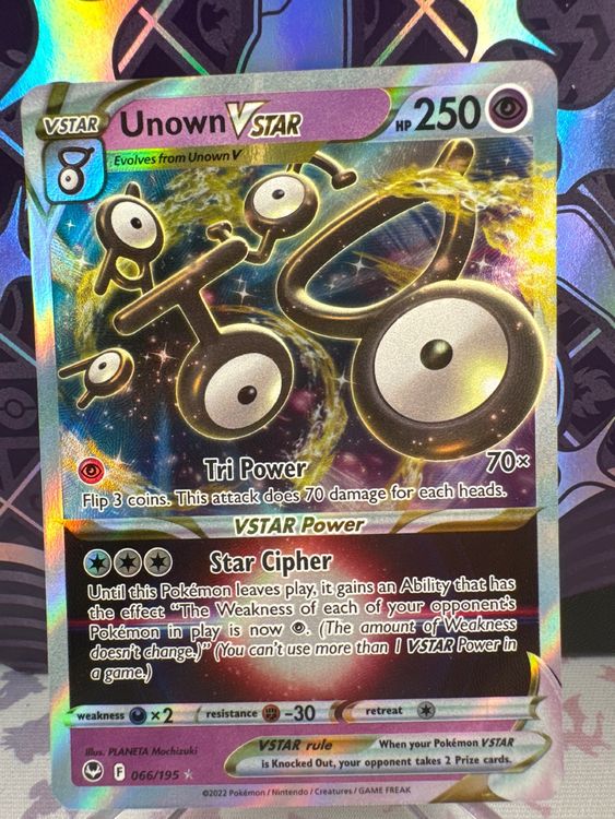 Pokemon Unown VSTAR Silver Tempest (EN) (Neu (gemäss Beschreibung)) in ...