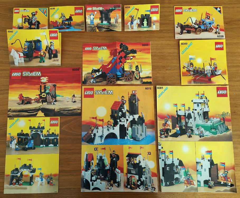 Lego Bauanleitungen Thema Burg Ritter Lego System Legoland (D'occasion ...