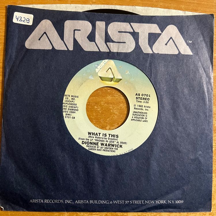 Dionne Warwick - For You / 1. US-Press. 1982 - Very nice (Gebraucht) in Gais für CHF 2.5 – mit ...