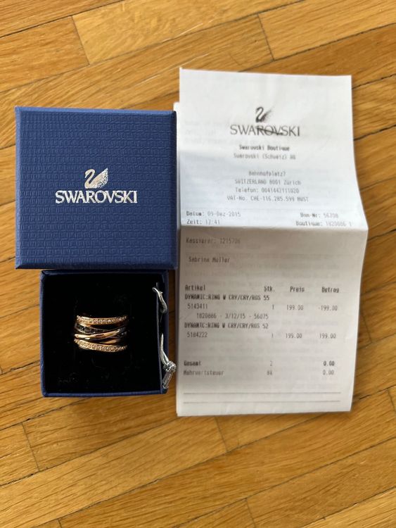 Swarovski Dynamic Ring Rosé vergoldet Gr. 52 (Gebraucht) in Wangen SZ für CHF 35 – mit Lieferung ...