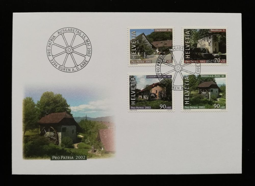 FDC Pro Patria 2002 Wertvolle Bauten am Wasser (Gebraucht) in Gümligen ...