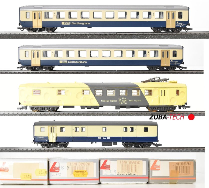 Lima 4x Personenwagen SBB/BLS H0 GS mit OVP | Kaufen auf Ricardo