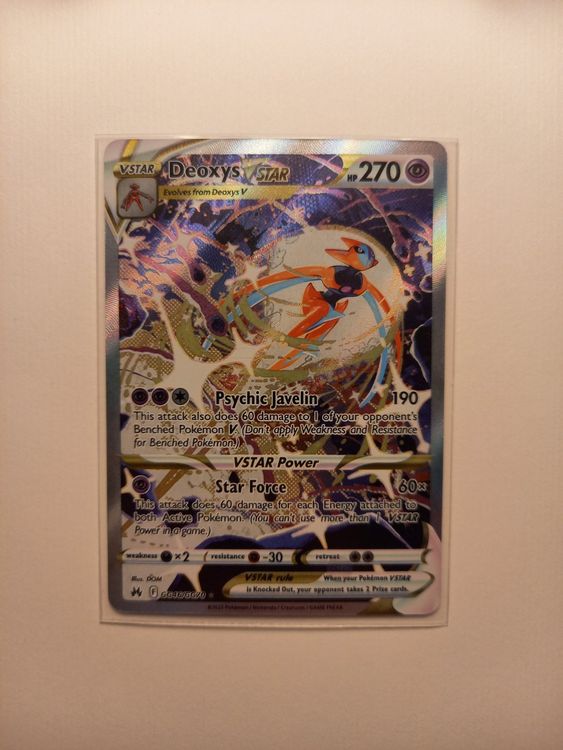 Deoxys VSTAR (Crown Zenith) Galarian Gallery 46/70 EN anglai | Kaufen auf Ricardo