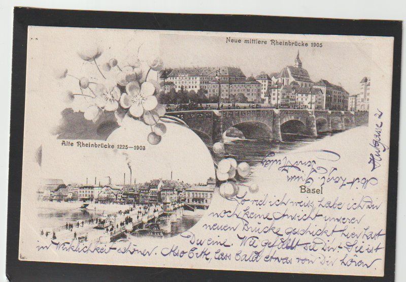 Basel -Alte und neue Rheinbrücke (Gebraucht) in Sierentz für CHF 5 – mit Lieferung auf Ricardo ...