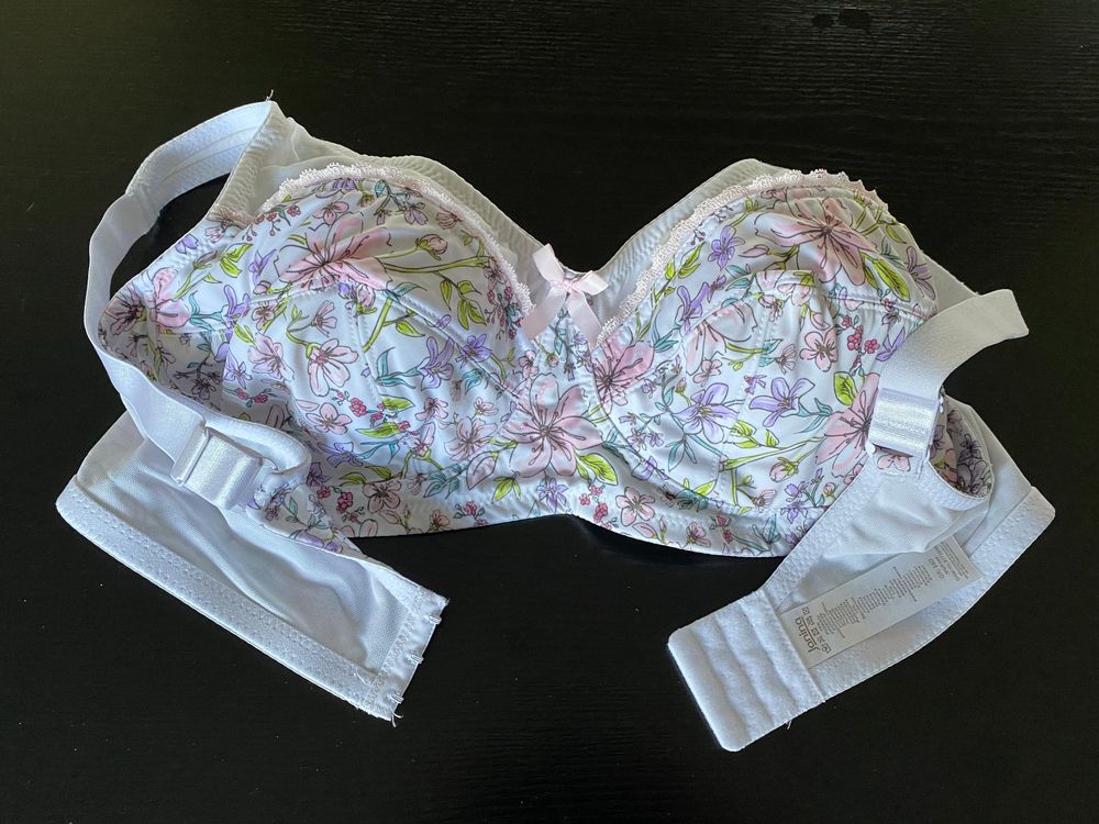 BH weiss Blumen 95D soutien-gorge reggiseno bra (Nr. 167) (Gebraucht ...